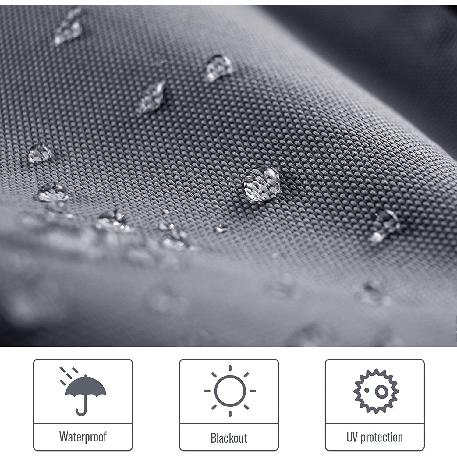 Perdea exterior Cozevdnt, rezistenta la intemperii, opaca, impermeabila ...