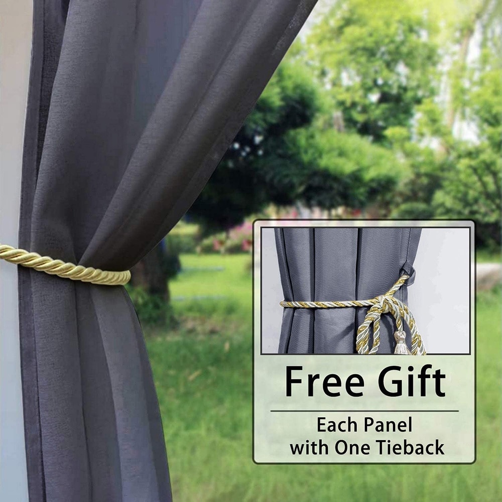 Perdea exterior Cozevdnt, rezistenta la intemperii, opaca, impermeabila ...