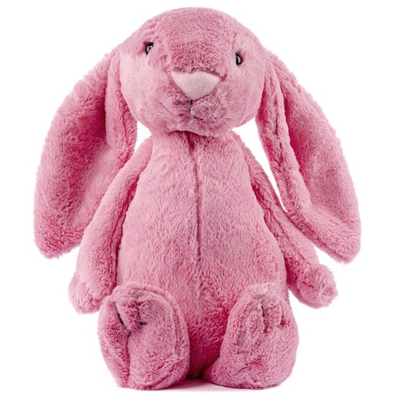 Jucarie de plus, Mis Gustaw, Iepure Figo, roz trandafiriu, 30cm - eMAG.ro