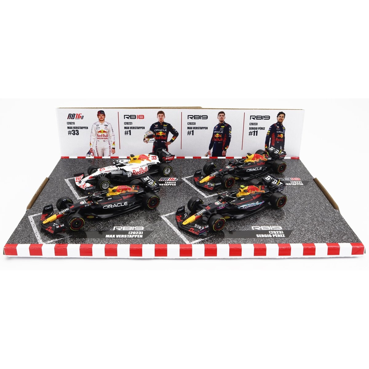 Set 4 machete Formula 1 Red Bull Racing Max Verstappen/Sergio Perez - 1 ...