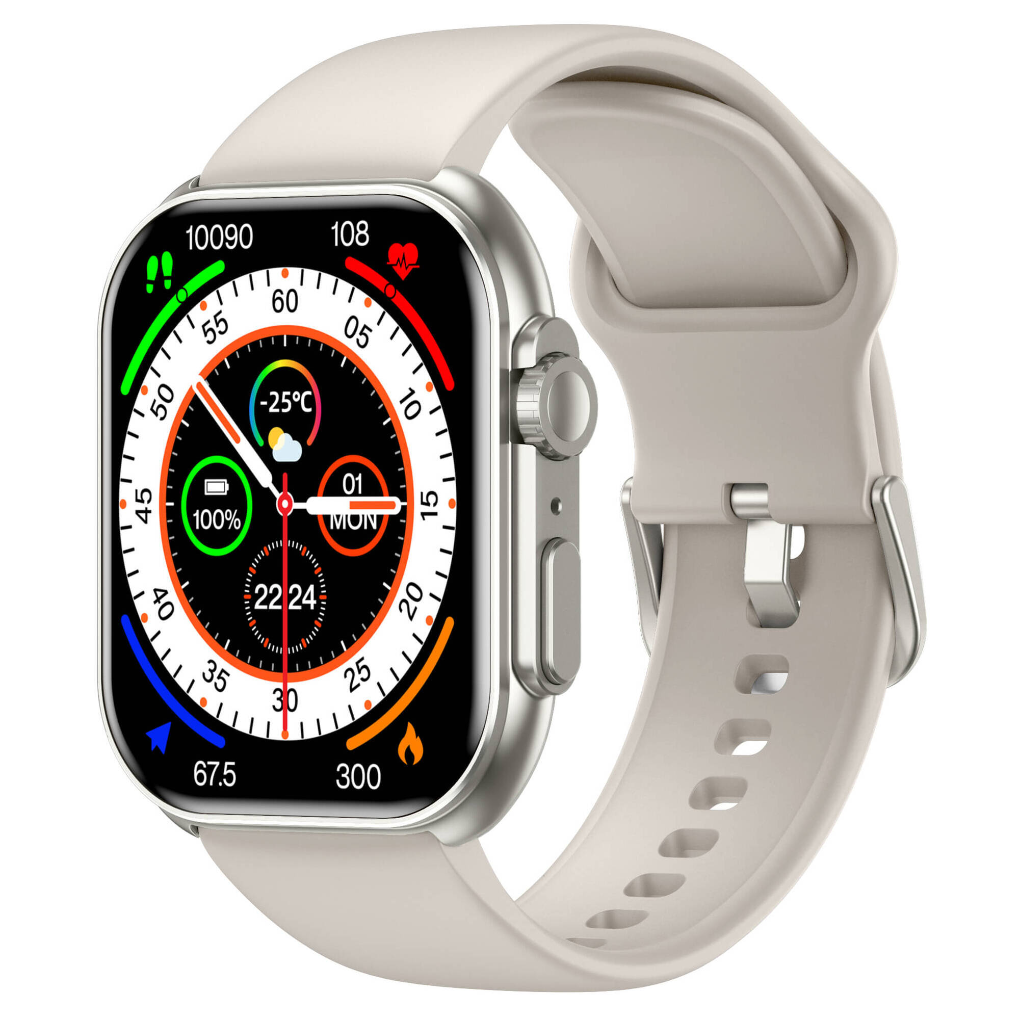 Smartwatch Squarz 12 Ultimate ARMODD, Compatibil iOS, Android, Apelare ...