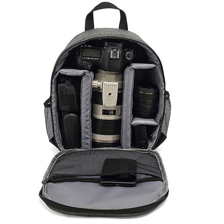 Rucsac camera Foto, GOSTOCK®, 26.5x12.5x33CM, Gri antracit - eMAG.ro