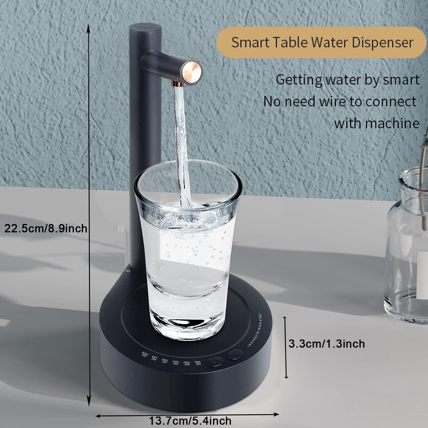 Dozator de Apa Inteligent cu Pompa Electrica pentru Birou sau Acasa, 7 ...