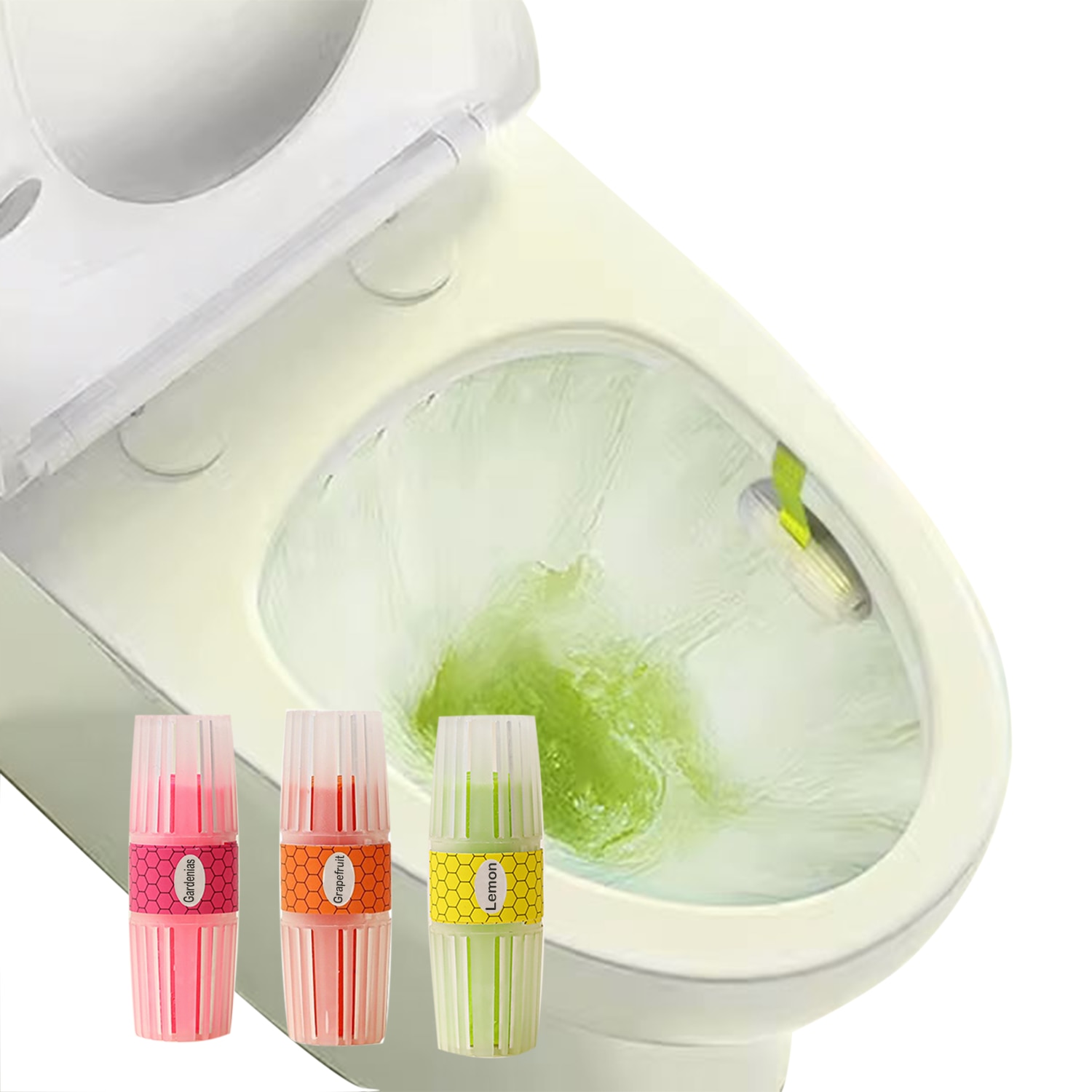 Odorizant pentru vasul de toaleta cu design nou autocolant, set de 3 3 ...