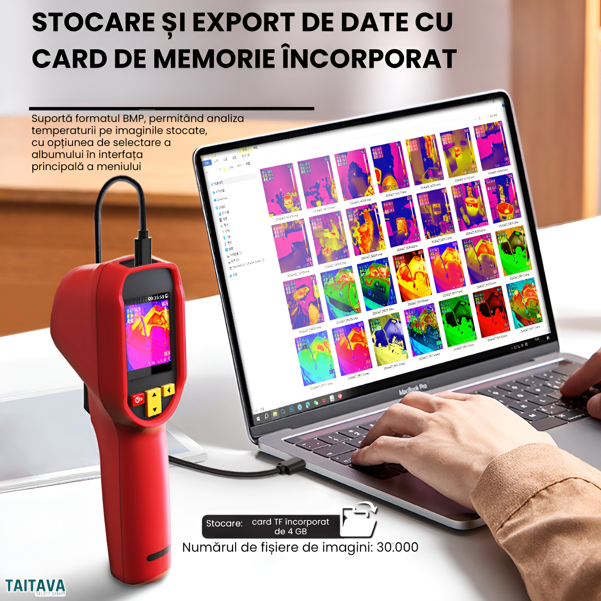Termocamera Infrarosu Mare Precizie, Taitava®, HX1, 240x240 Pixeli, TFT ...