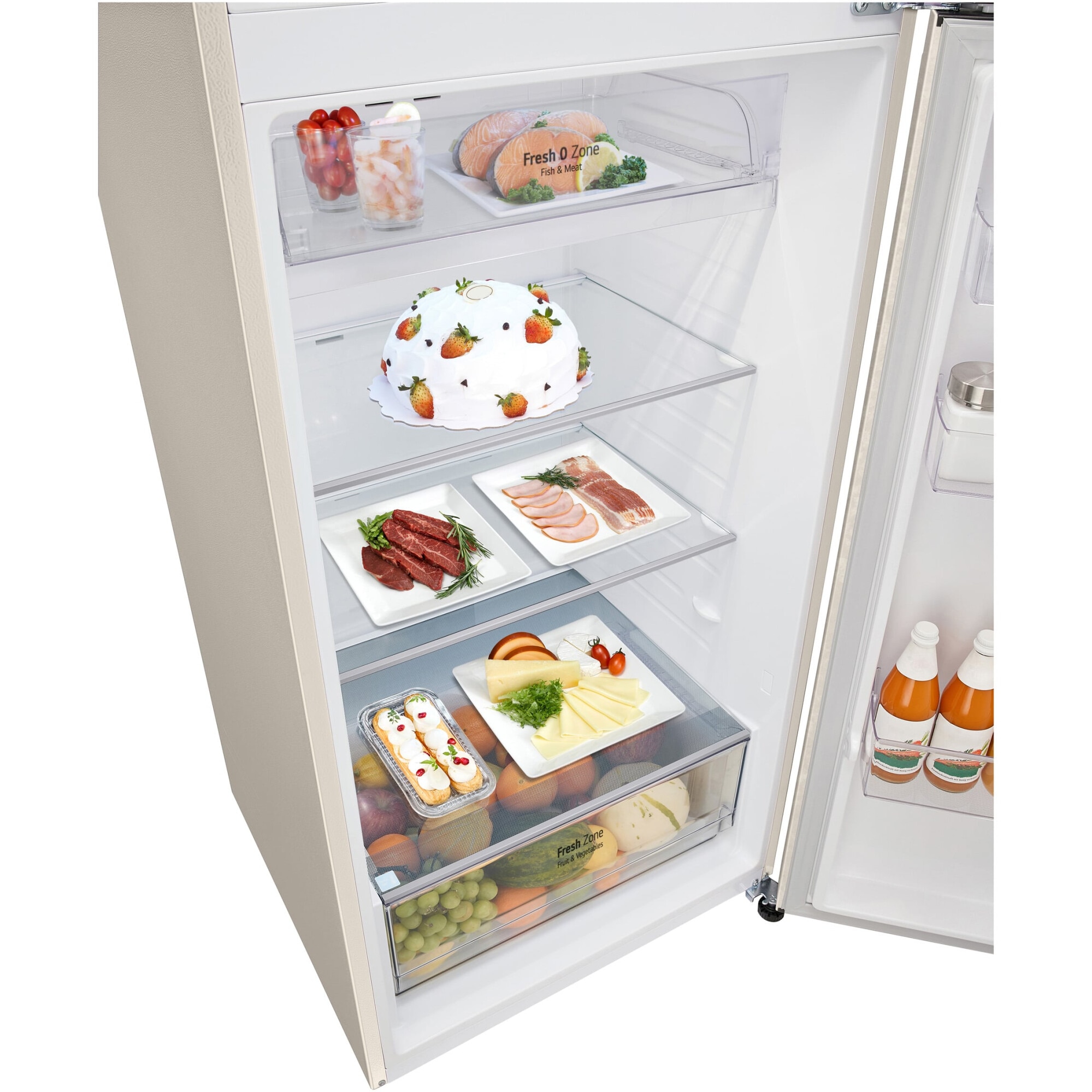 Frigider cu doua usi LG GTBV44SEBKD, 461 l, No Frost, Linear Cooling ...