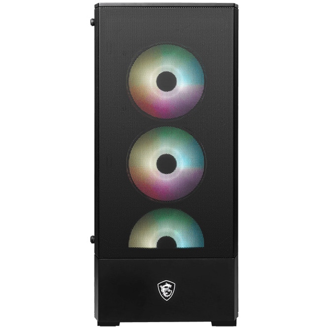 Carcasa MSI MAG FORGE 112R, Mid-Tower, RGB, Negru - eMAG.ro