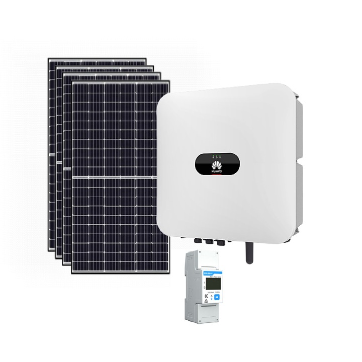 Kit Sistem Fotovoltaic 5.28kW Monofazat, Invertor Huawei 5kW, 12 Panouri Canadian Solar 440W ...