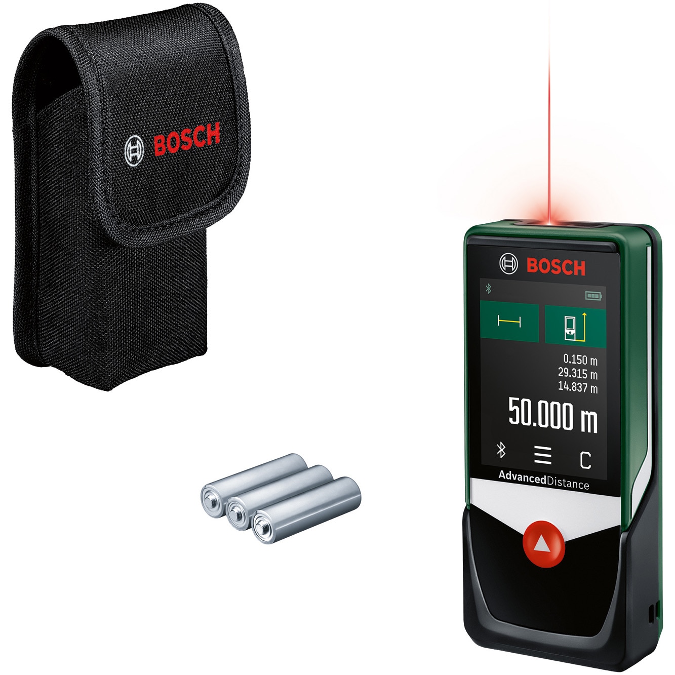 Telemetru Bosch AdvancedDistance 50C 06036722Z0, ecran tactil ...
