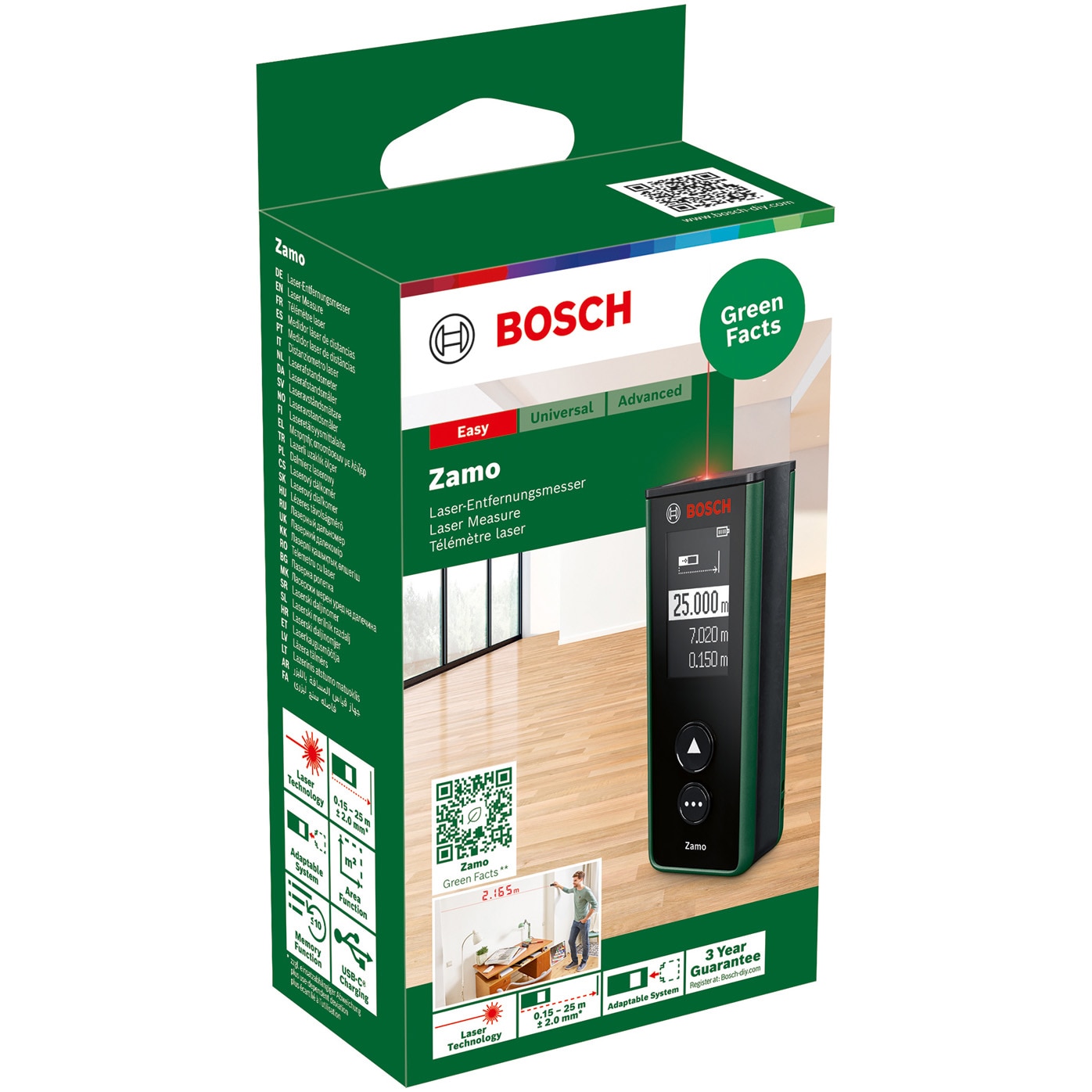 Telemetru Bosch Zamo IV Basic 06036729Z0, masurarea precisa cu laser a ...