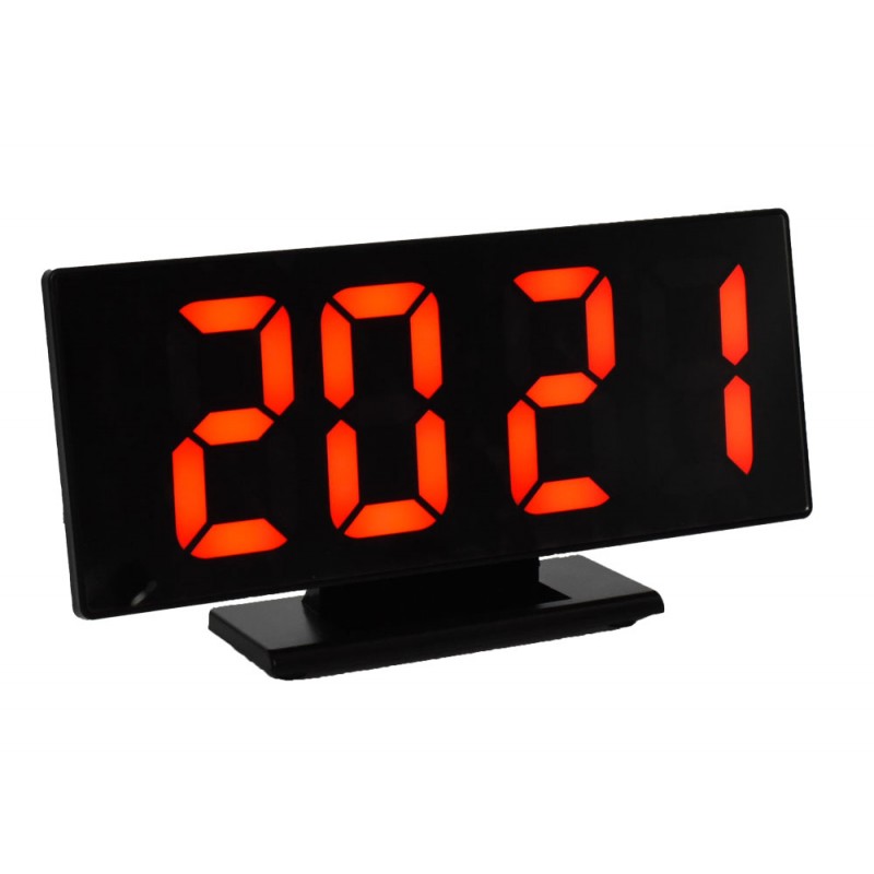 Ceas de Camera modern cu Led Rosu, Alarma - eMAG.ro