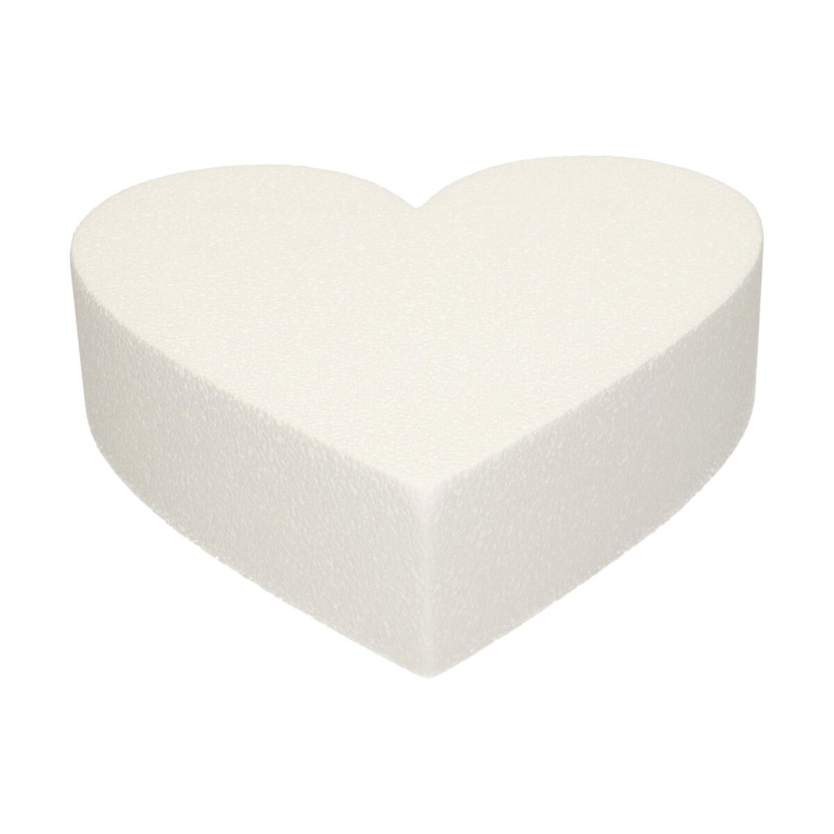 Inima polistiren, macheta tort Ø25 x 10 cm inaltimea, DecorMagic - eMAG.ro