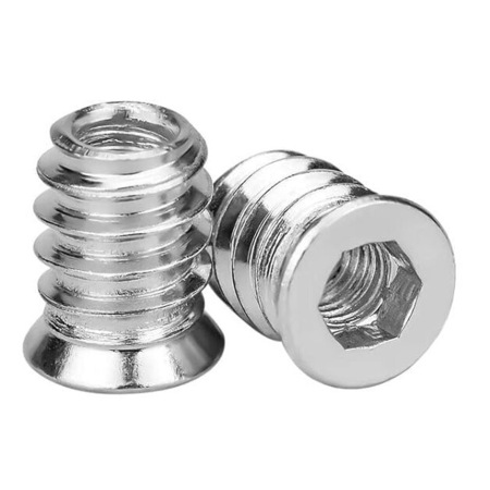 Set 100 insertii filetate, M6x15mm, pentru lemn - eMAG.ro