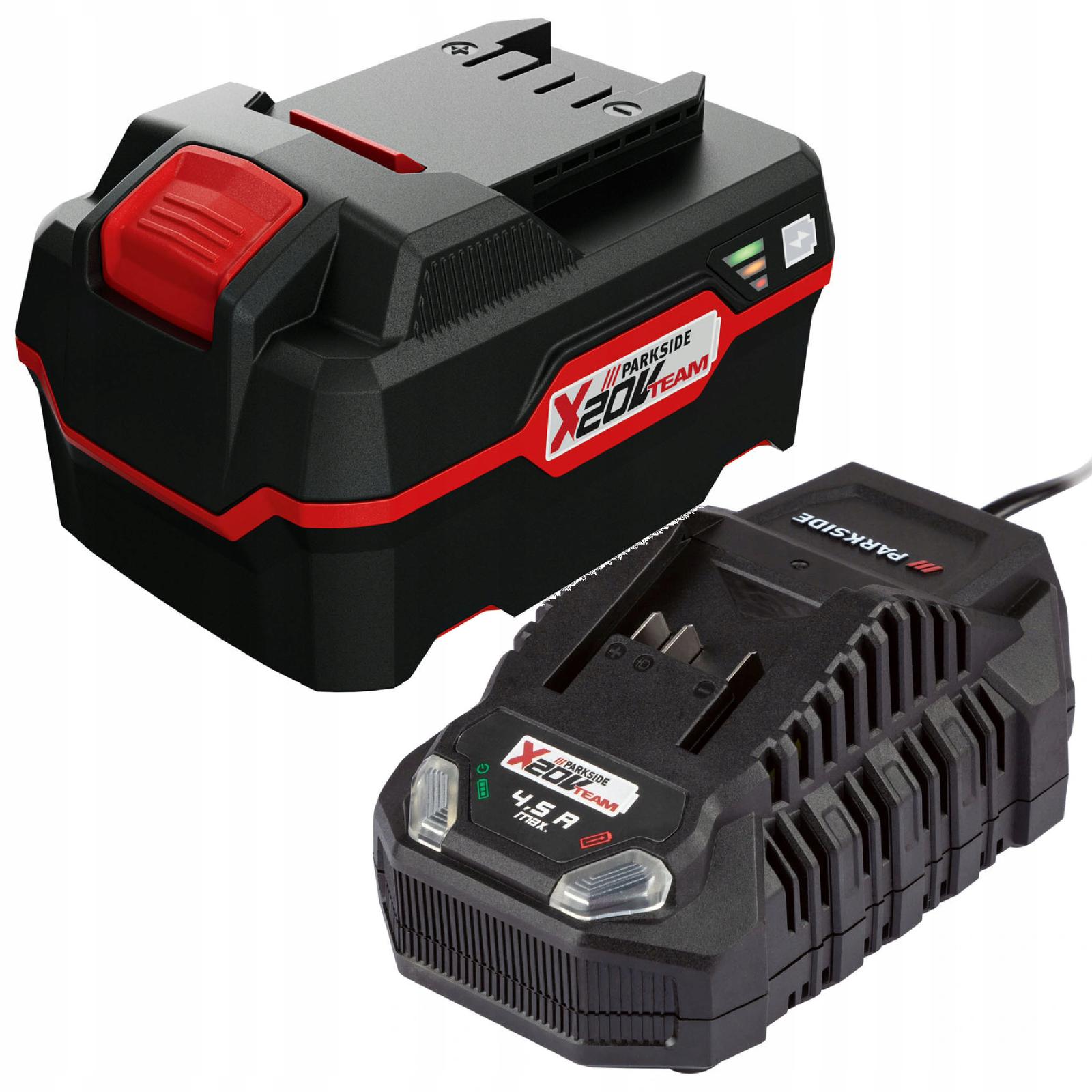 Батерия Parkside 20V 4.5Ah и зарядно устройство от серията X 20V Team ...