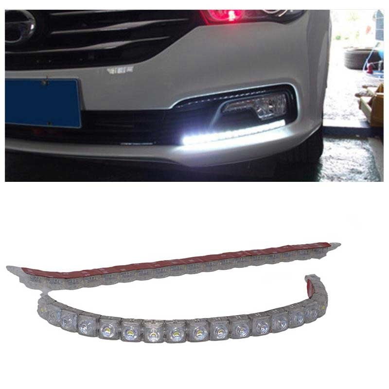 Set Lumini Auto Led DRL, Flexibile, Universale, 2 X 16, 12V - 16W - eMAG.ro