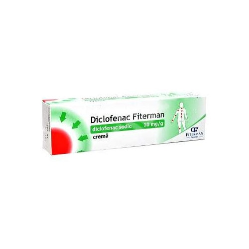 Crema Diclofenac, 10 mg/g, 100 g, Fiterman Pharma - eMAG.ro