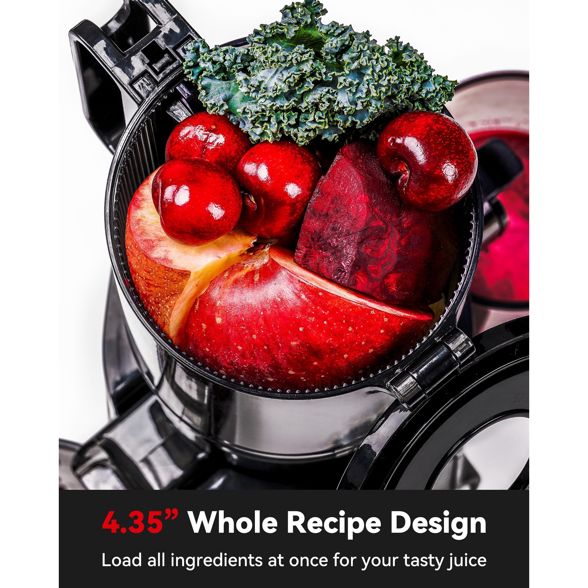 Storcator de fructe vertical fara pregatire, LINKChef Quick Clean Slow ...