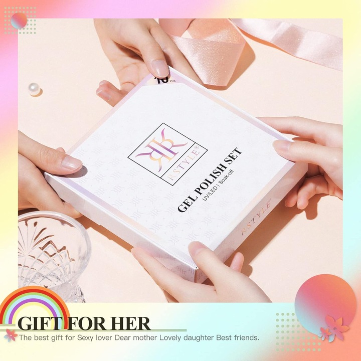 Set Oja Gel pentru Unghii, 10 Culori UV - Kit pentru Manichiura Acasa ...