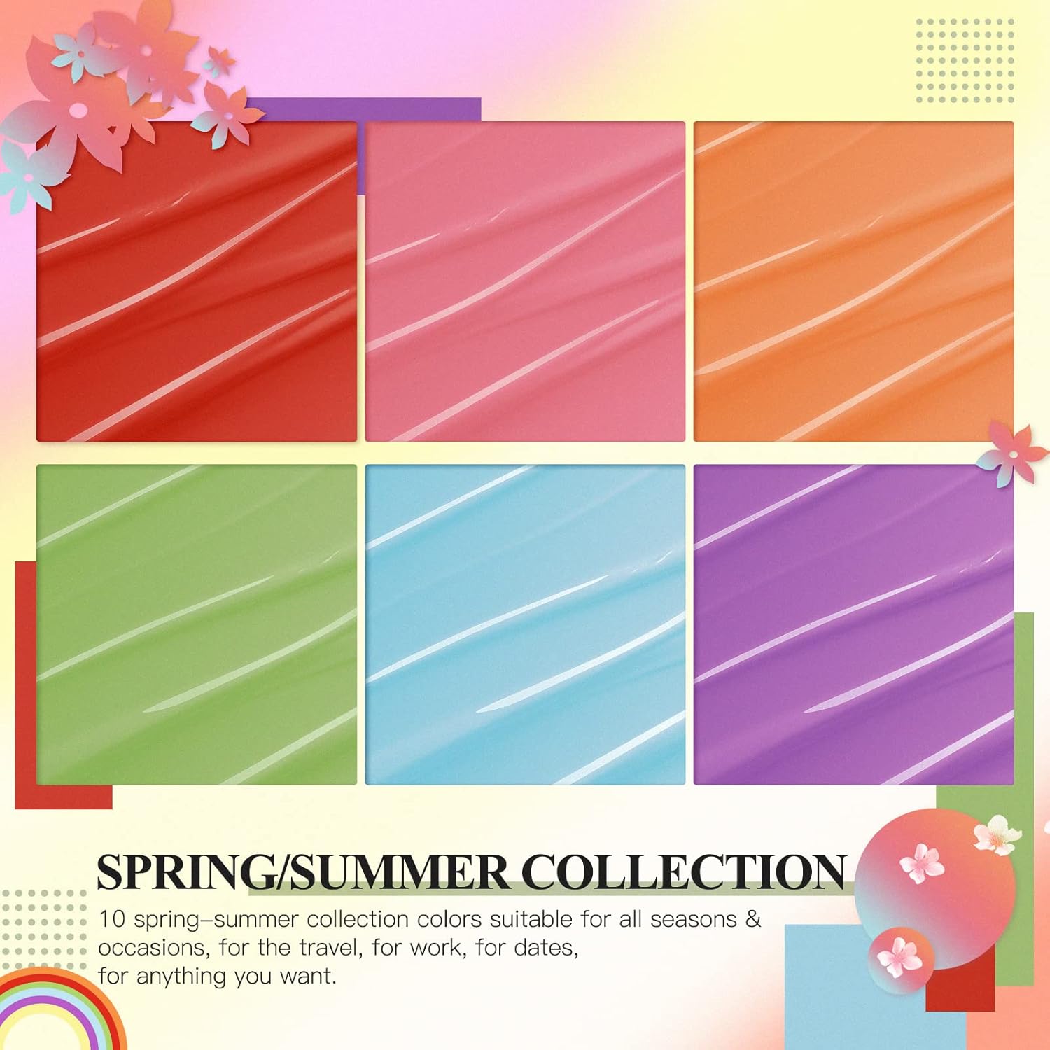 Set Oja Gel pentru Unghii, 10 Culori UV - Kit pentru Manichiura Acasa ...