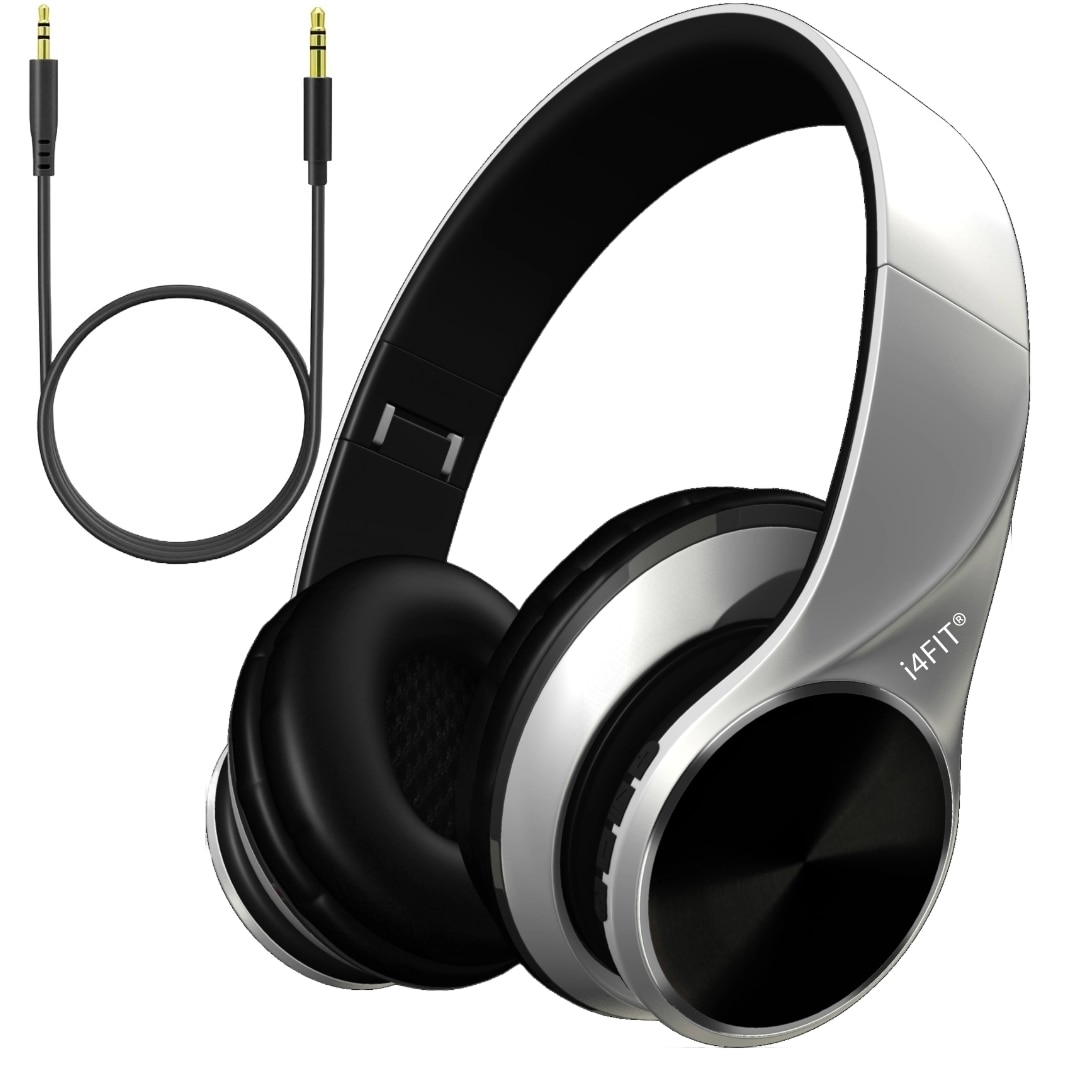 Casti wireless pliabile i4FIT®, Bluetooth 5.0, Card MicroSD, Cablu AUX ...