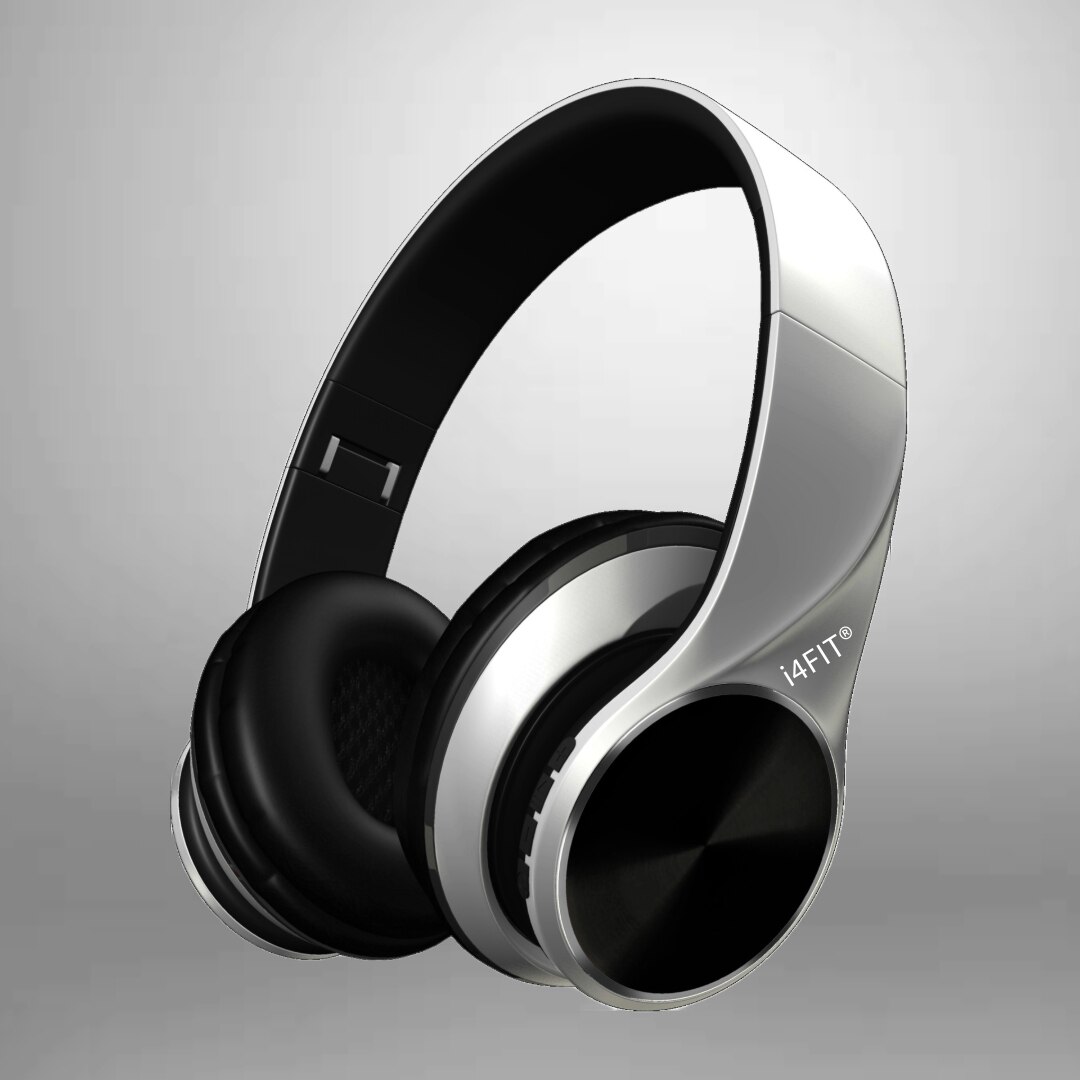 Casti wireless pliabile i4FIT®, Bluetooth 5.0, Card MicroSD, Cablu AUX ...