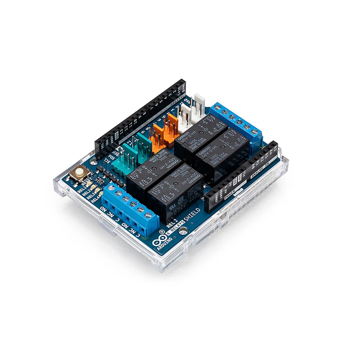 Modul compatibil Arduino Shield, 4 relee - eMAG.ro