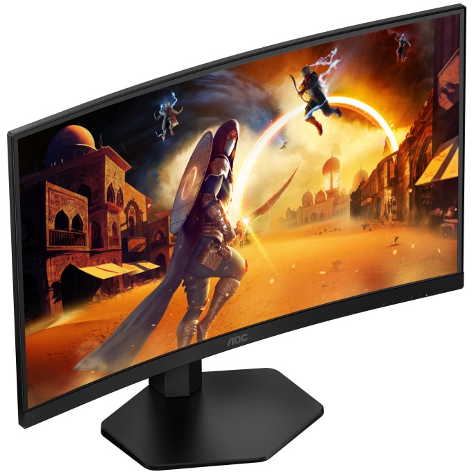 Монитор за игри AOC, извит, 27", VA, FHD, 280Hz, 1ms, 0.3ms, HDR10 ...