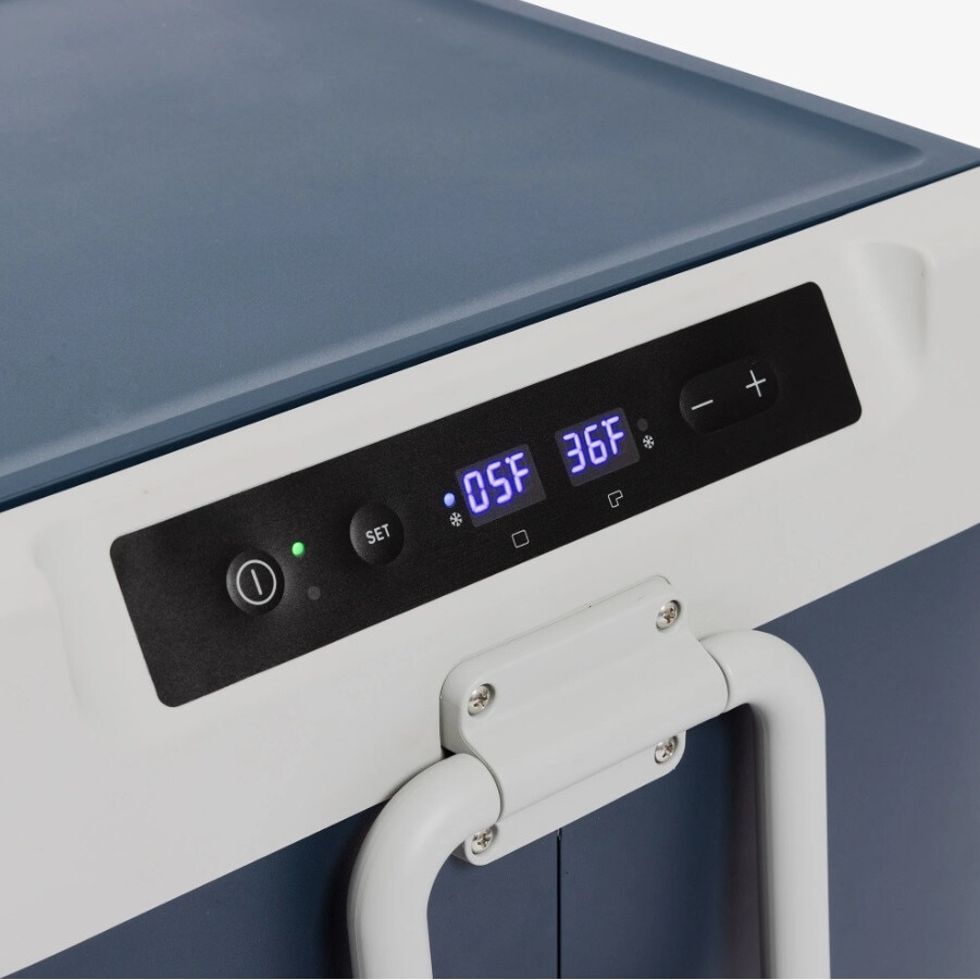 Frigider auto cu compresor dual-zone, display, alimentare la 12/24V DC ...