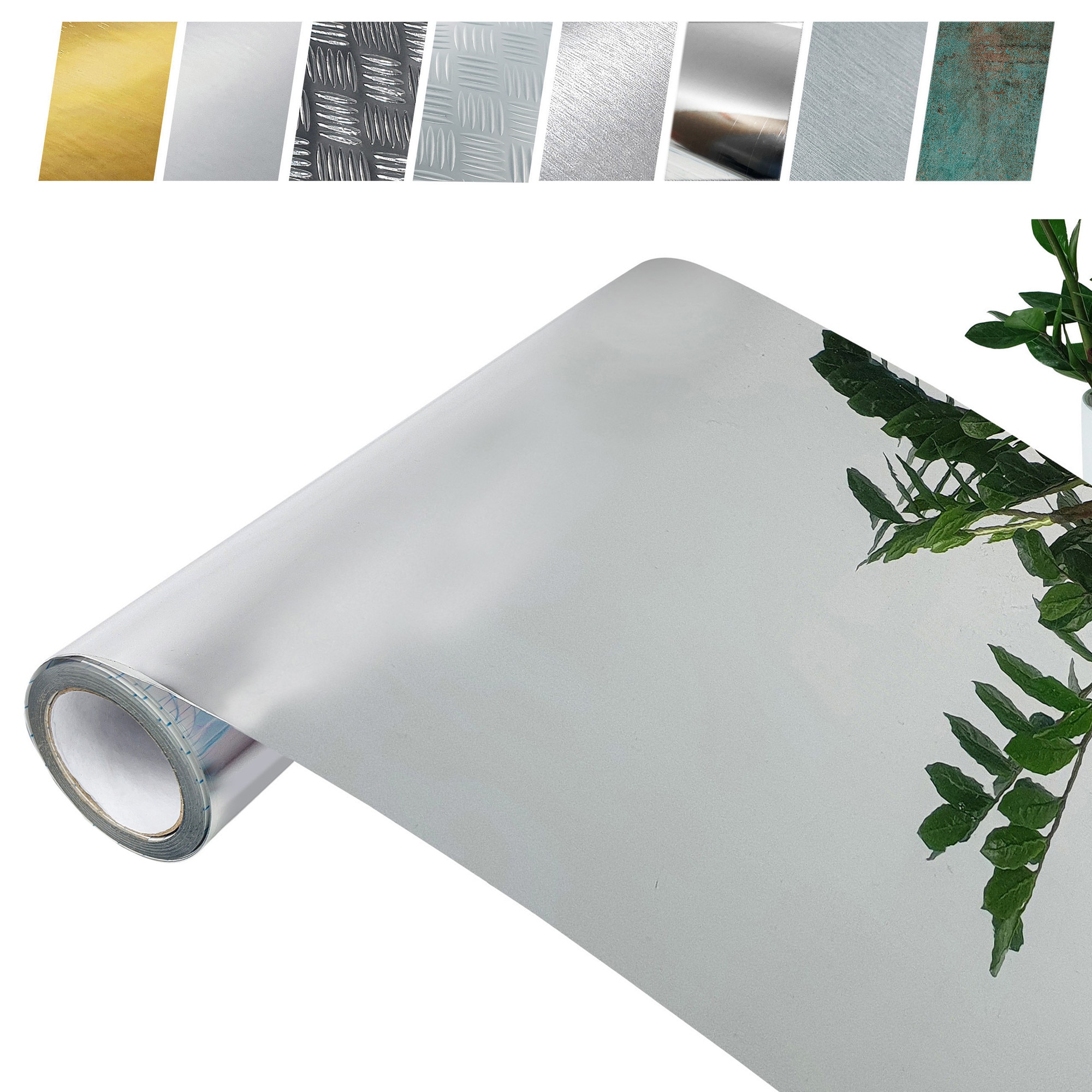 Autocolant pentru mobila, cu efect oglinda, taiate la dimensiune, 45 x 25 cm, DecoMeister ...