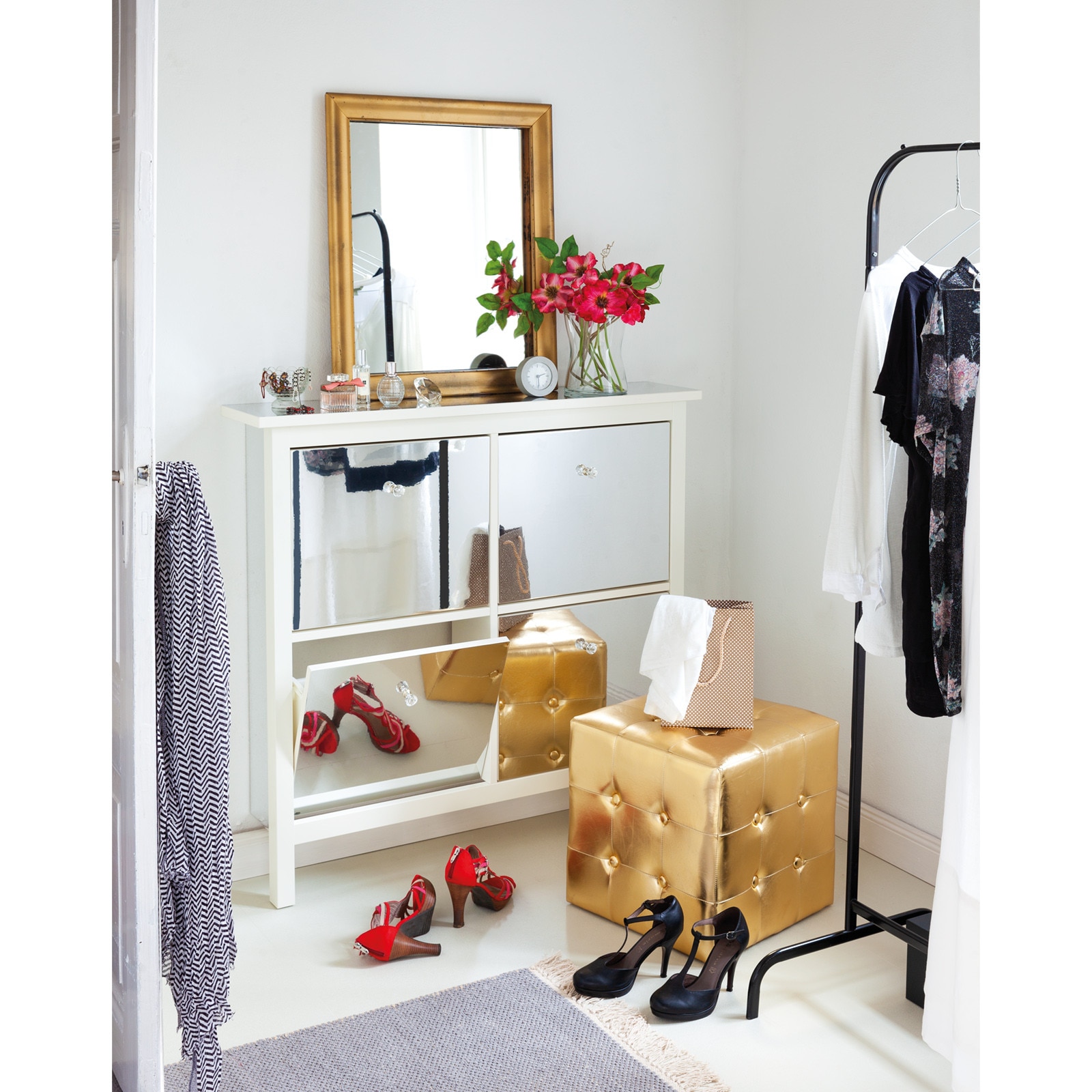 Autocolant pentru mobila, cu efect oglinda, taiate la dimensiune, 45 x 25 cm, DecoMeister ...