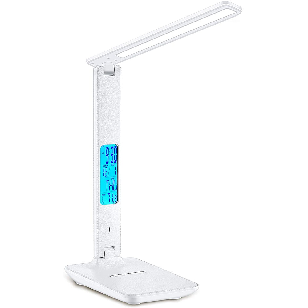 Lampa birou LED, dimabila, alba/neagra, 335x115x170mm, 5W, 600MAH - eMAG.ro