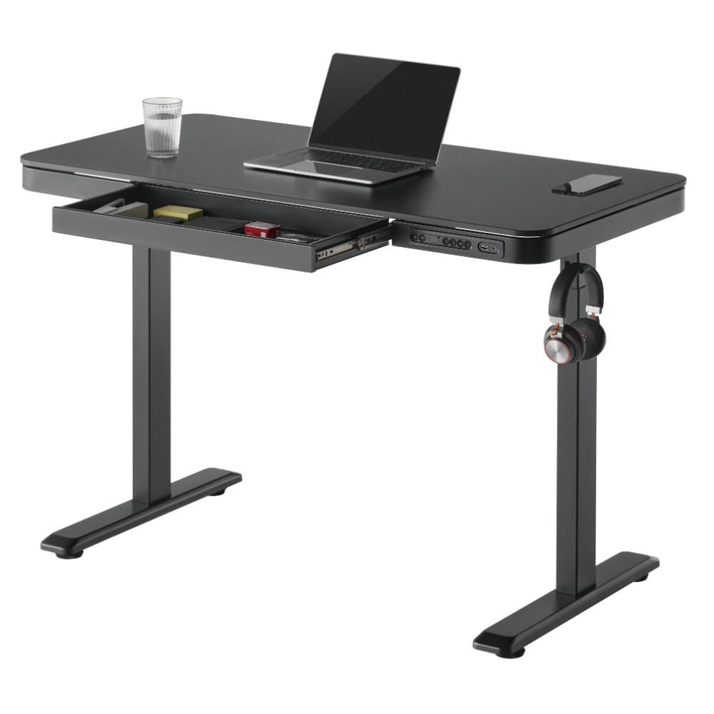 Birou electric, Sit-Stand, Negru - eMAG.ro