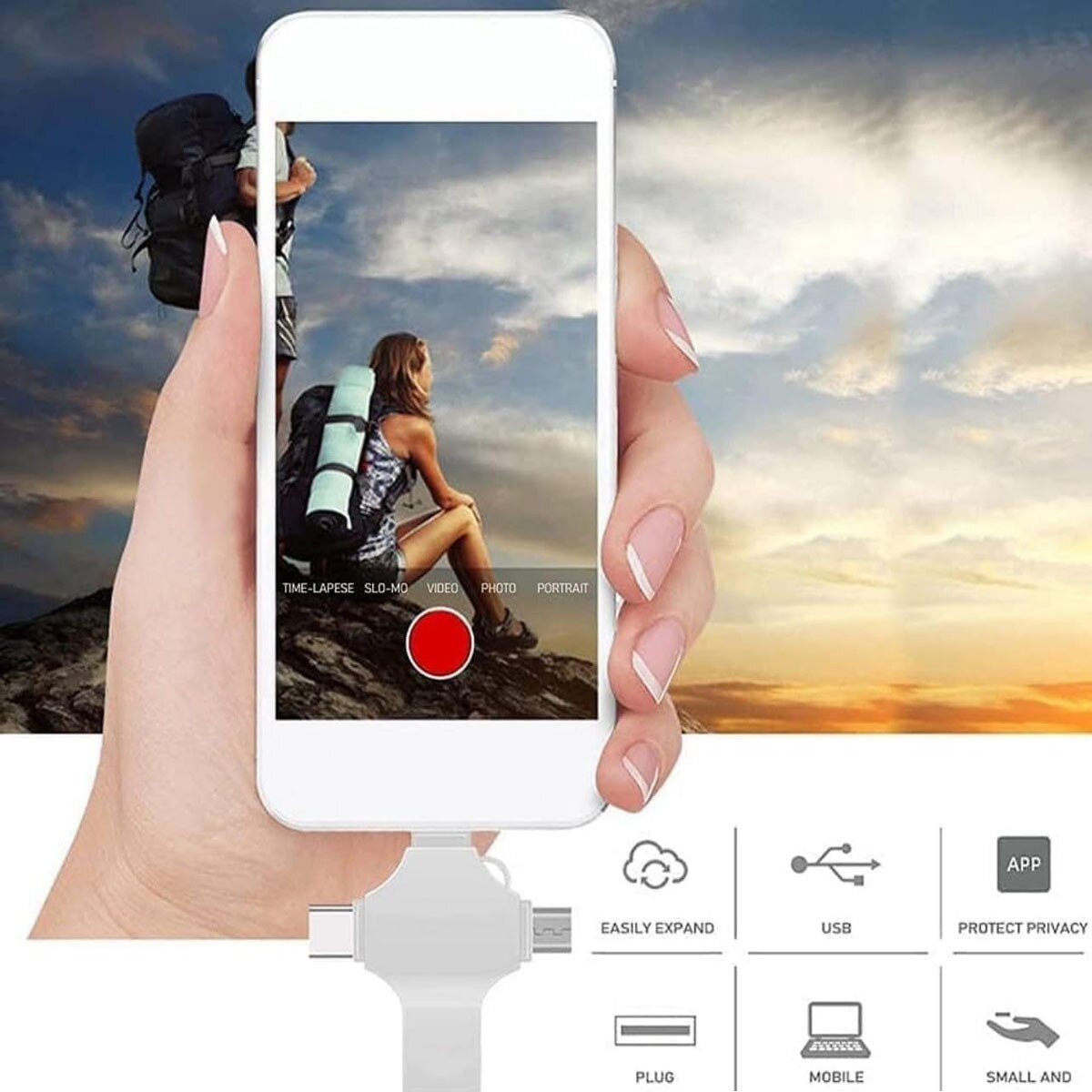 Stick USB 64GB 4-in-1 Ultra Rapid – Lightning / USB 3.0 / Type-C ...