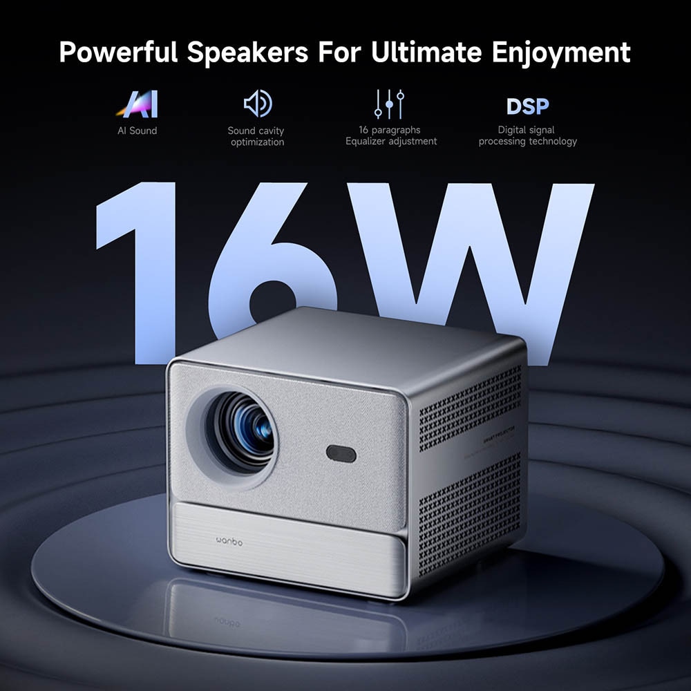 Videoproiector, WANBO DaVinci 1 Pro, 4k, 600 ANSI, 1080P nativ, Android ...