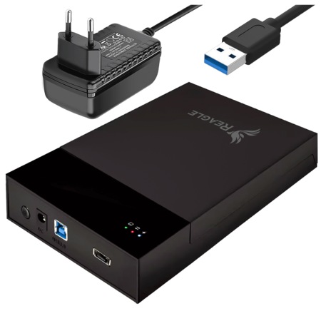 Külső rack HDD SSD 3,5" Reagle Sata III USB 3.1 10Tb - eMAG.hu