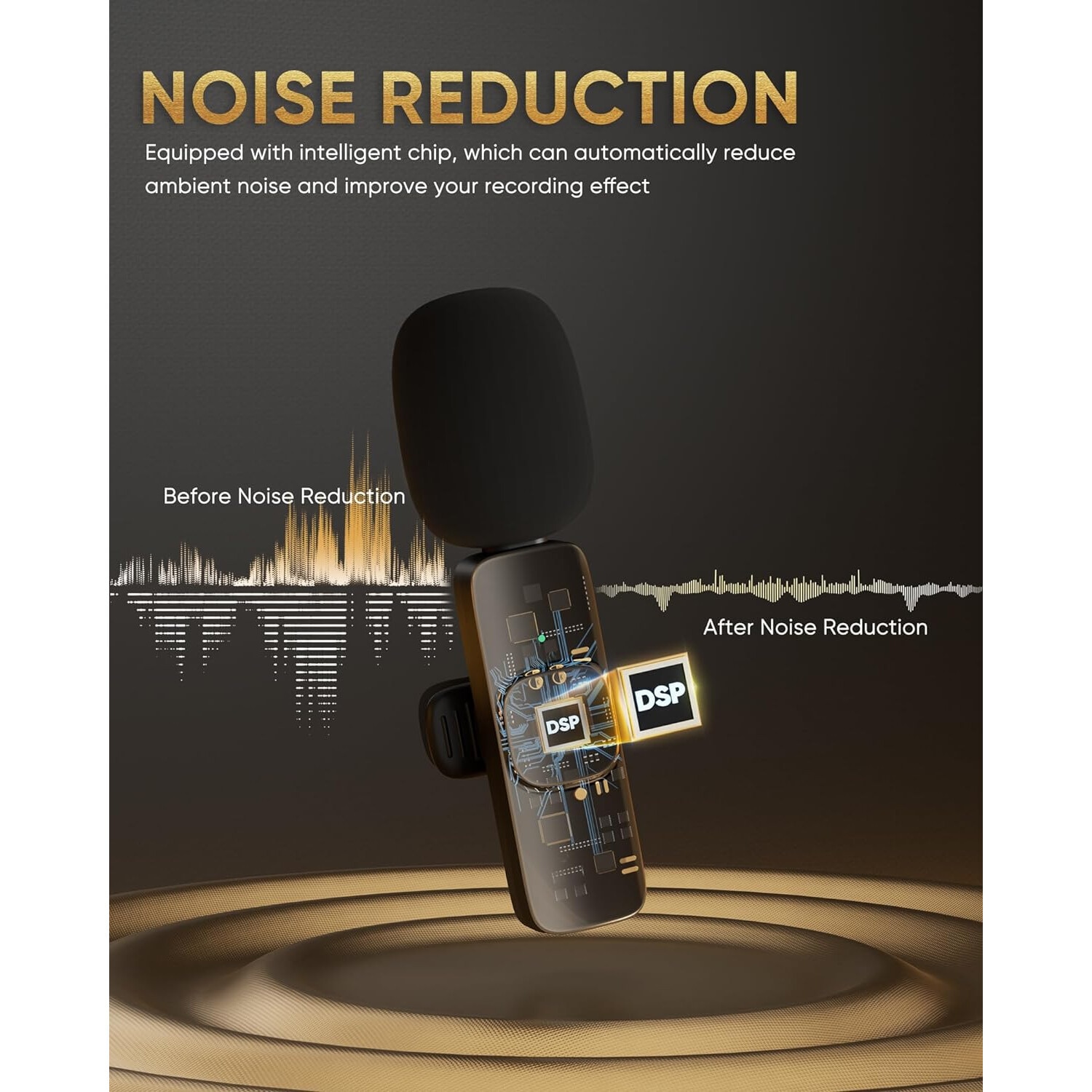 Set microfoane lavalier wireless, conexiune digitala, omnidirectionale ...