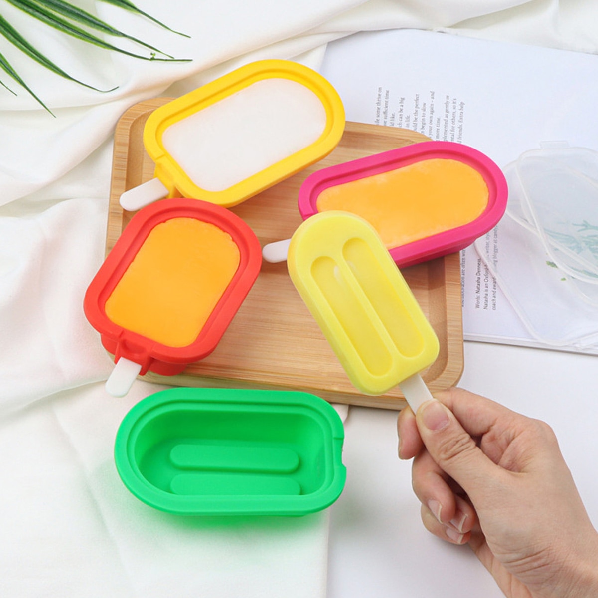 Organizator pentru inghetata, Enforose, design compact, silicon ...