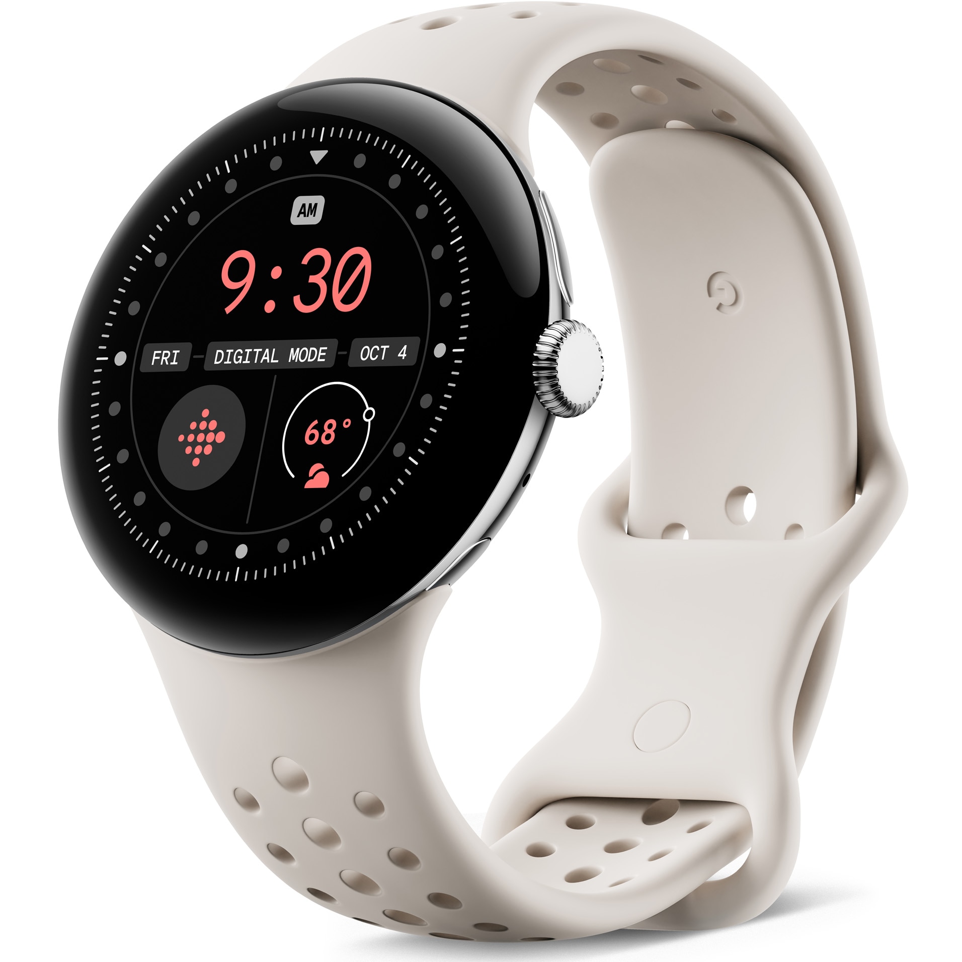 Smartwatch Pixel Watch 3, 45mm, Porcelain - eMAG.ro