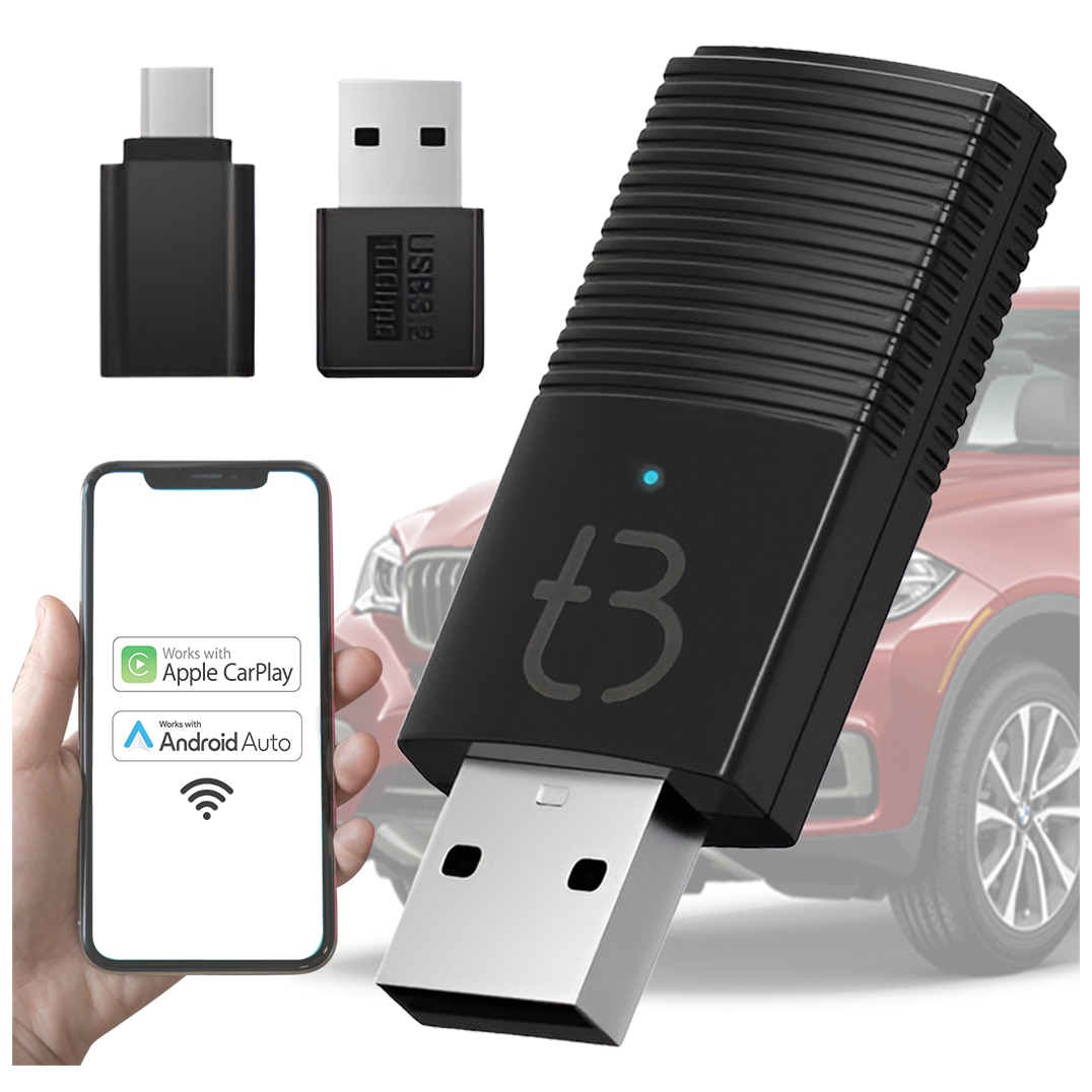 Adaptor Android Auto, mini dongle wireless USB pentru smartphone ...