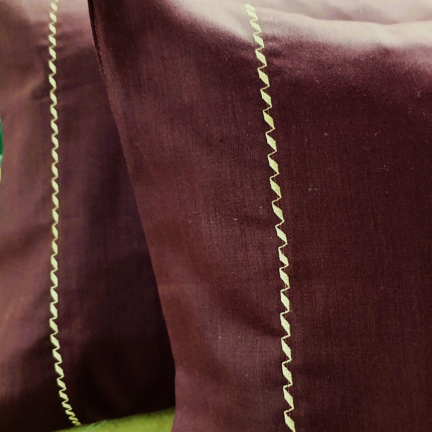 Set 2 x Fata de perna cu detalii brodate, 40 cm x 80 cm, Casa Bucuriei ...