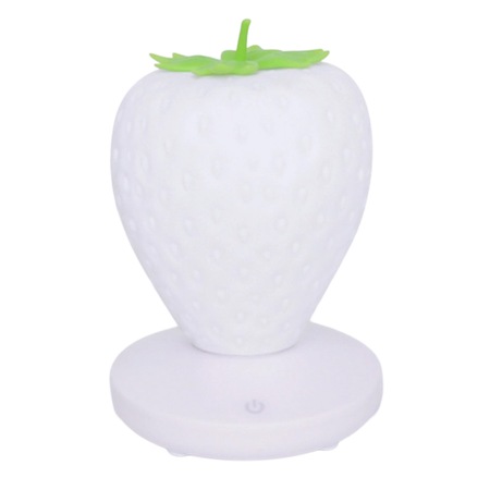 Lampa de veghe in forma de capsuna, LED, USB, silicon, alb 15x10x10mm ...