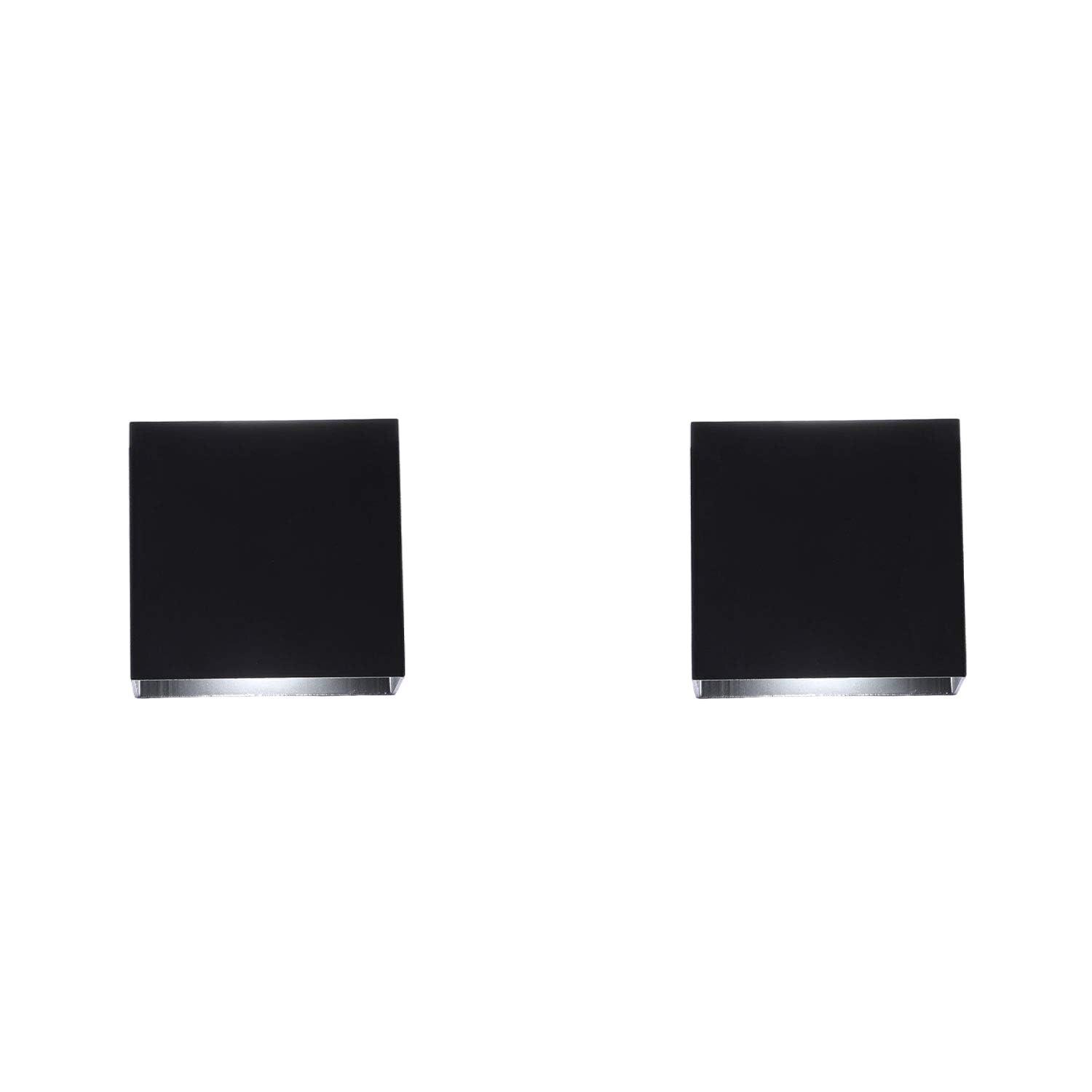 Set 2 aplice de perete cu led, Aluminiu, 6W, Negru - eMAG.ro
