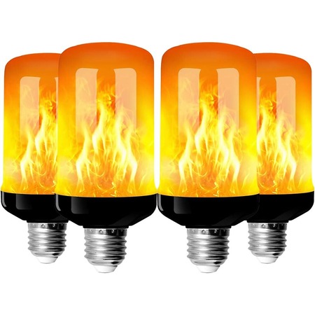 Bec Vintage, Cozevdnt, LED, E27, 5W, efect flacara, 4 moduri de ...