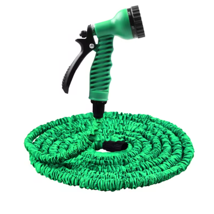 Furtun de udat gradina extensibil cu 7 functi, cu Pistol de udat, 45 ...