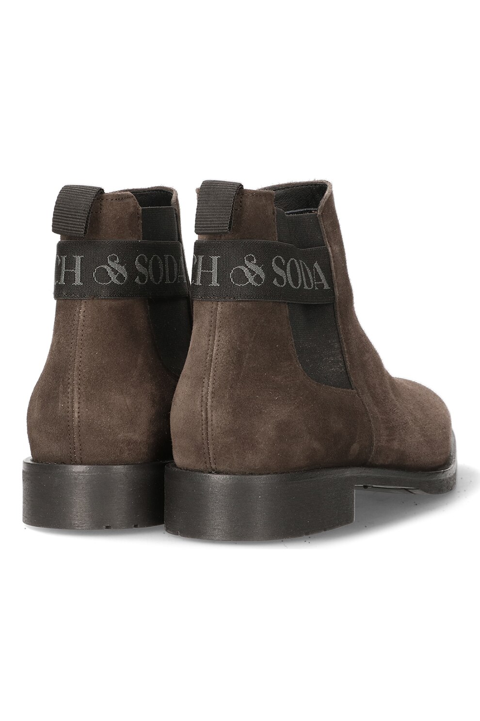 Scotch & Soda, Ghete Chelsea de piele intoarsa, Maro fango, 43 - eMAG.ro