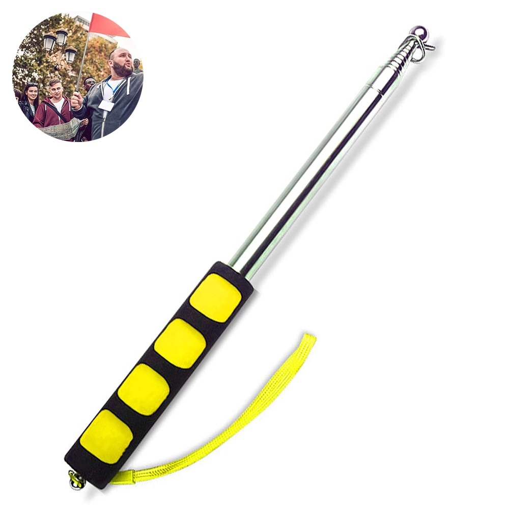 Aratator telescopic portabil, 2m, inox, maner moale, multicolor, 26cm ...
