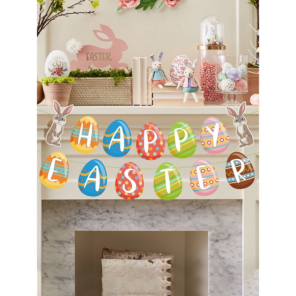Banner de Paste, multicolor, 7x7inch, set 1 bucata - eMAG.ro