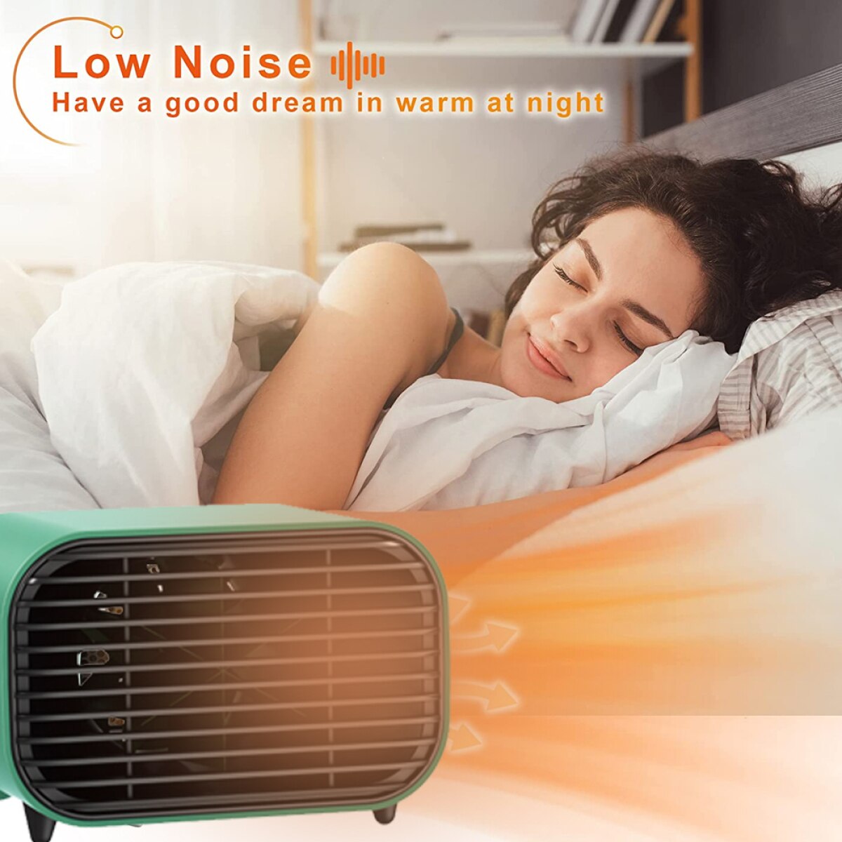 Incalzitor electric portabil pentru birou, utilizare in interior, verde ...