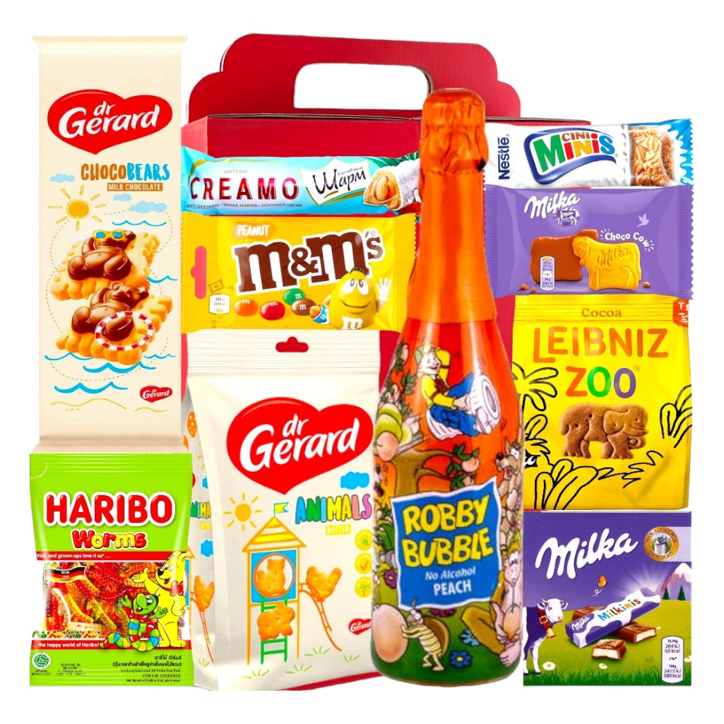 Pachet Cadou Copii cu Dulciuri si Sampanie, CADOURI RAFINATE, model ...