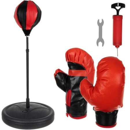 Set de box pentru copii "LikeSmart BOX KING", manusi si sac de box cu ...